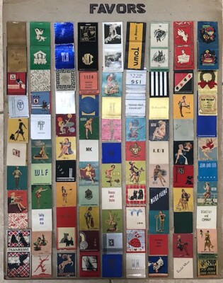 86 MATCH BOOK COVERS THAT ARE GLUED AND STAPLED TO CARDBOARD. | eBay