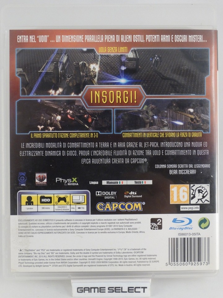 DARK VOID Darkvoid sony PS3 playstation 3 Pal - - Original Complete ...