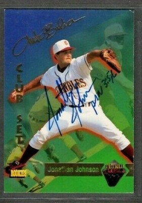1995 Signature #89 Jonathan Johnson Florida Signed Autograph Baseball ...