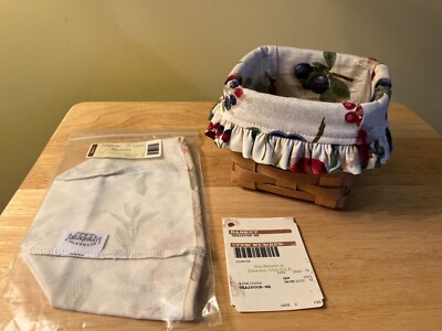 Longaberger 2009 Teaspoon Basket w/protector, 2 liners | eBay