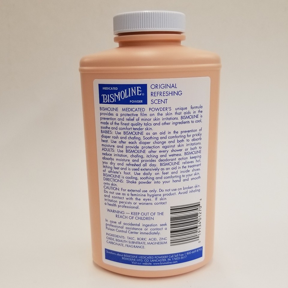 Bismoline Medicated Powder, 7 1/4 oz | eBay