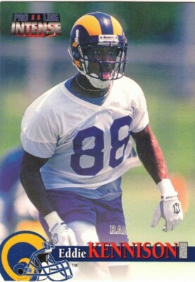 EDDIE KENNISON-WR-ST. LOUIS RAMS-1996 -PRO LINE II-ROOKIE-#37 | eBay