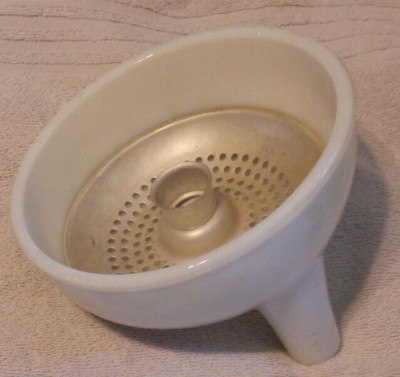 Vintage Milk White Glass Dentist Rinse & Spit Bowl w/Insert | eBay