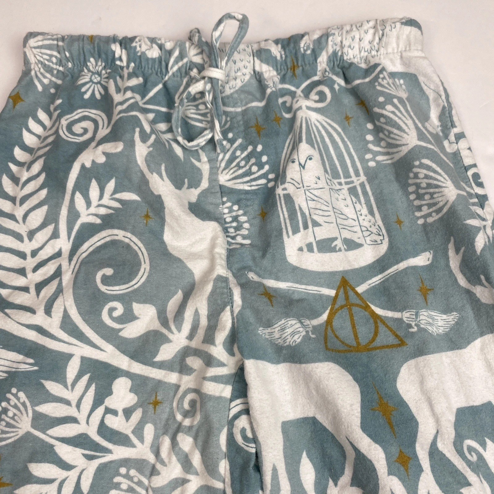 Pottery Barn Teen Harry Potter Magical Damask Flannel Pajamas Set Size ...