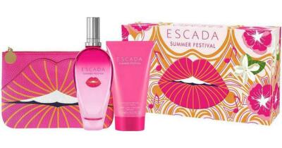 Escada Summer Festival Gift Set 3.3 oz EDT Spray + 5.0 oz Body Cream ...