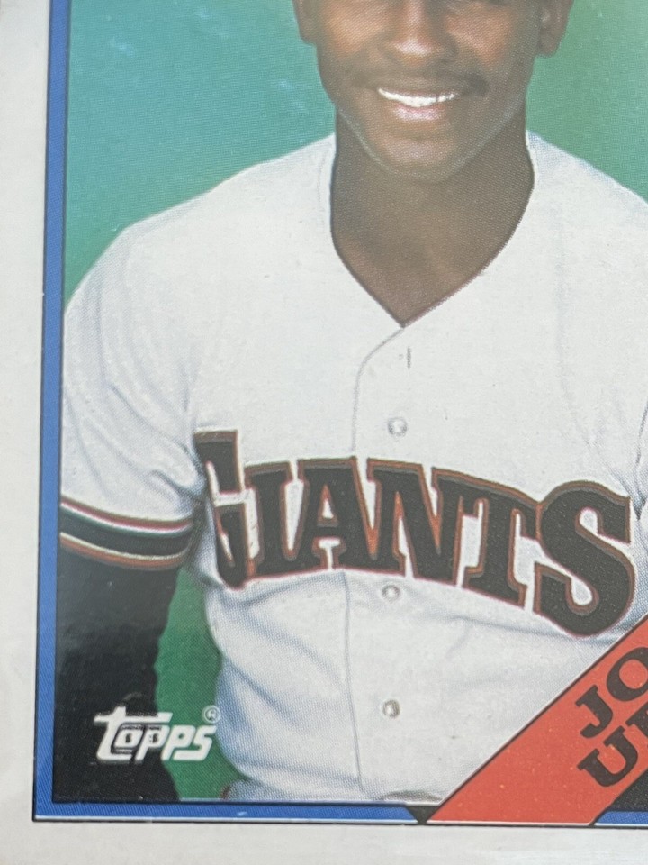 1988 Topps - #302 Jose Uribe Error Card. Print Alignment Error. | eBay