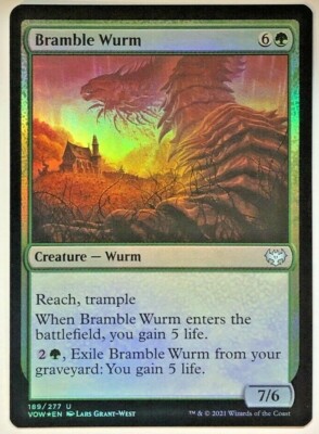 MTG Bramble Wurm Innistrad: Crimson Vow 189/277 Foil Uncommon | eBay