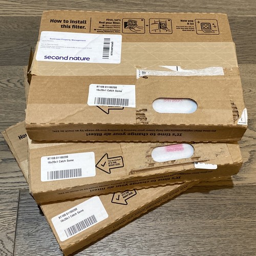 3 PACK Second Nature 16x20x1" Catch Some HVAC Pleated Air Filter Snap ...