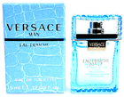 Versace Man Cologne Blue Men Perfume Eau Fraiche Mini Travel EDT 0.17 ...