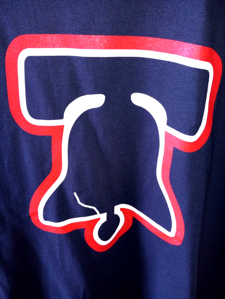 Philadelphia 76ers / Liberty Bell Shirt - Size: Medium (M) - Blue ...