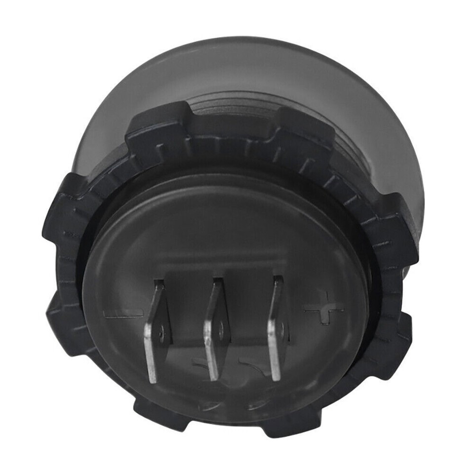 LED Dual Digital Display Volt Meter Ammeter Voltage Round Car Voltmeter ...