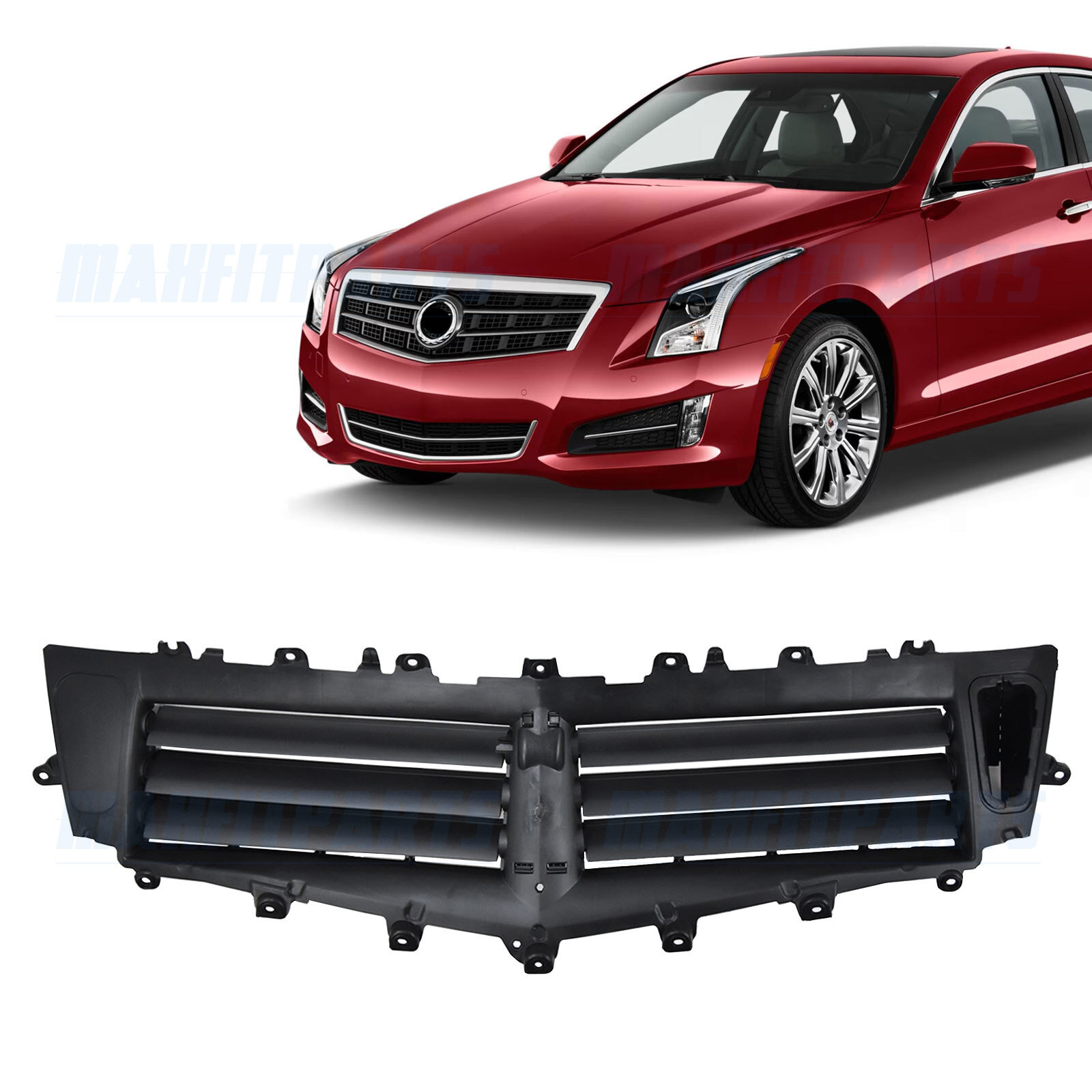 2013 2014 Cadillac ATS Front Bumper Air Deflector Grille Shutter OEM ...