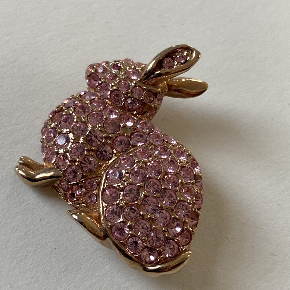 Bunny Pin Brooch fufu rabbit gold costume jewelry pin brooch figural | eBay