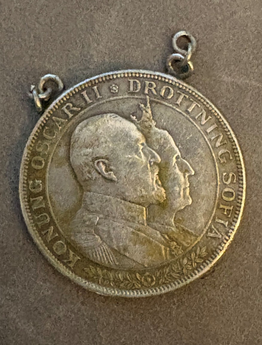 SWEDEN, Oscar II, 2 Kronor 1907, Golden Wedding Anniversary Coin | eBay