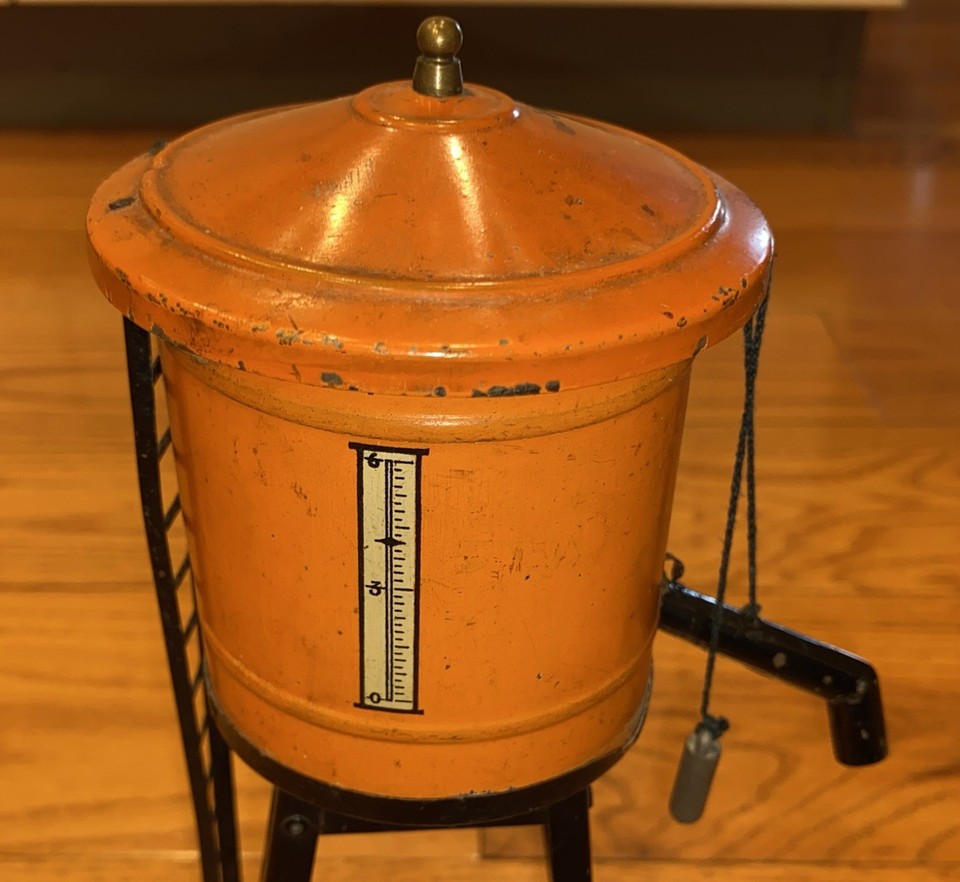 VTG Prewar Ives Railway #89 Water Tower Orange Railroad Train Station ...