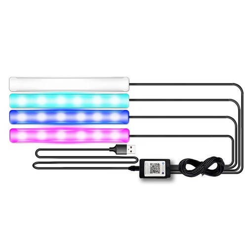 RGB Car Interior LED Light Bars with APP Control, Music Sync & IP67 ...