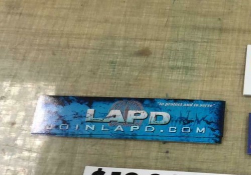 LAPD Los Angeles bumper stickers Ford Crown Victoria Chevrolet Caprice ...