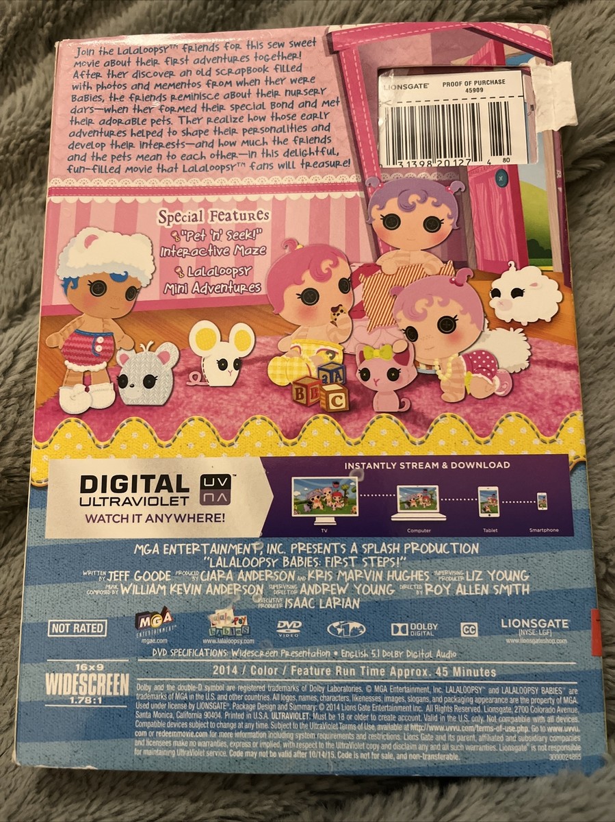 Lalaloopsy Babies First Steps Lalaloopsy First Steps Dvd Doll