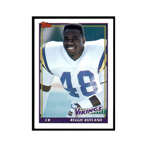 Reggie Rutland 1991 Topps #390 Minnesota Vikings Football Card NM | eBay