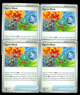 Pokemon OGRE'S MASK 159/167 - Twilight Masquerade - - MINT 4X | eBay