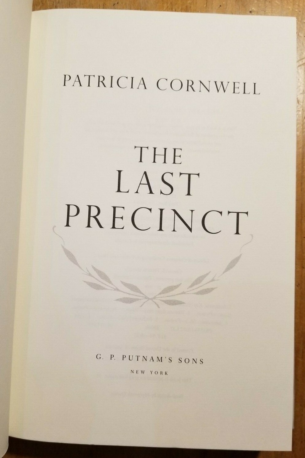 Kay Scarpetta Series The Last Precinct, Patricia Cornwell 2000 Putnam ...