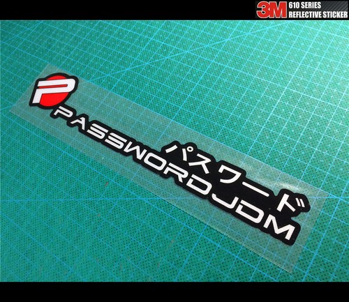 PASSWORD JDM OSAKA JAPAN Car Reflective Sticker | eBay Australia