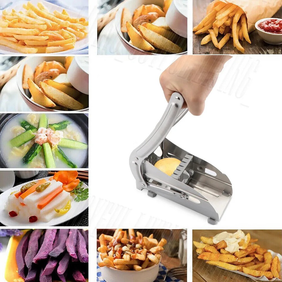 Stainless French Fries Slicer Potato Chip Cutter Chipper Chopper Maker ...