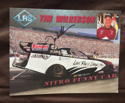 Tim Wilkerson Signed Promo Card Funny Car Nhra Photo 2015 Autographed ...