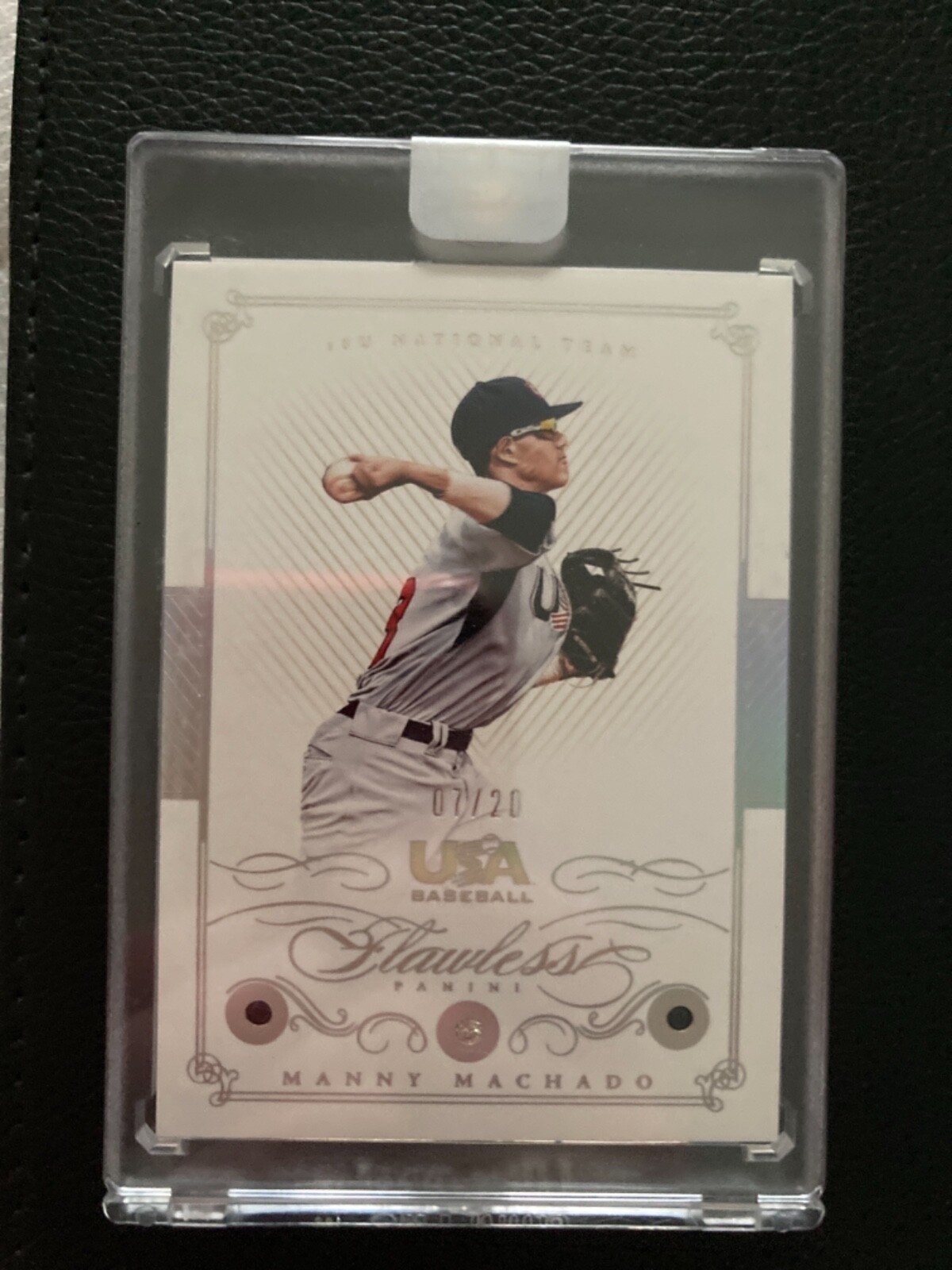 2016 PANINI FLAWLESS MANNY MACHADO TRIPLE GEM SAPPHIRE, RUBY AND ...