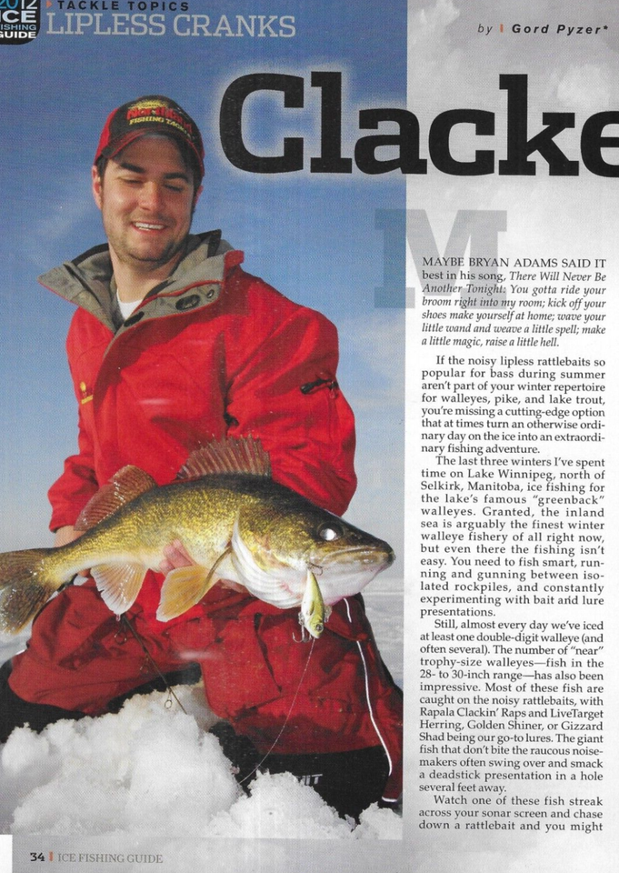 Ice Fishing Magazine Rigger Tactics Jumbo Perch Walleyes Clacker ...