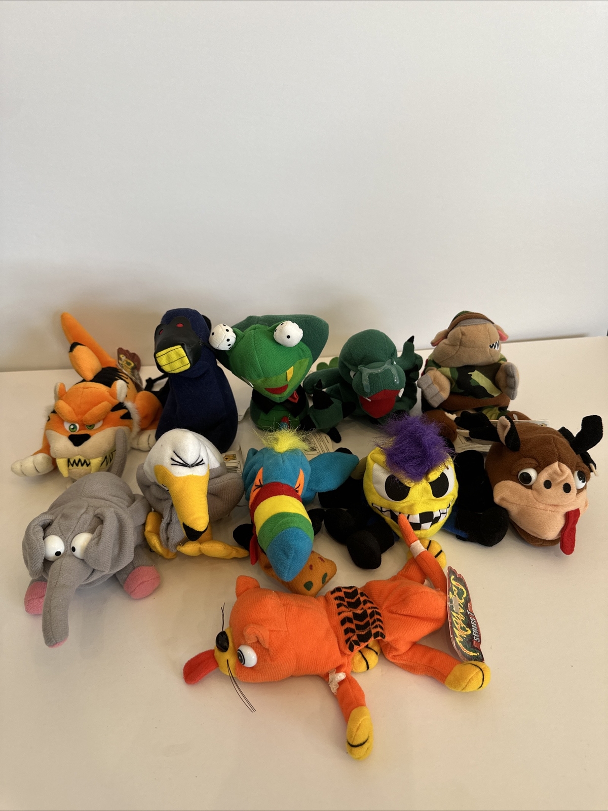 Lot Of 11 Assorted Vintage Infamous Meanies Series 1 Meanies Beanbag ...