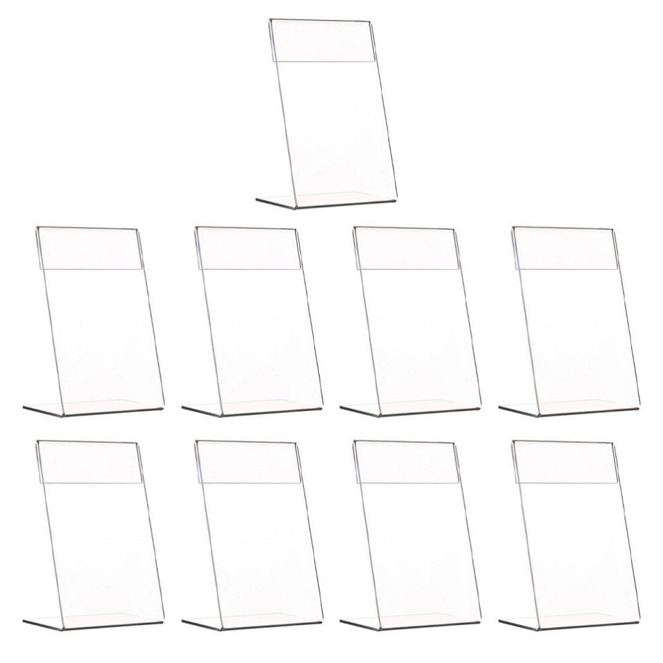 9Pcs Acrylic Stands Display Stand Clear Sign Holder Picture Photo ...