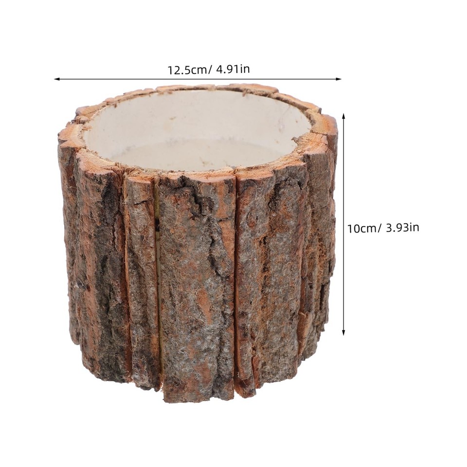 Orchid Bark Flower Pots Outdoor, Outdoor Pots for Plants, Waterproof ...
