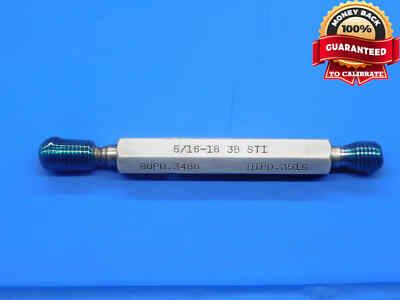 5/16 18 UNC 3B STI HELICOIL THREAD PLUG GAGE .3125 GO NO GO PD'S = .3486 & .3515 | eBay
