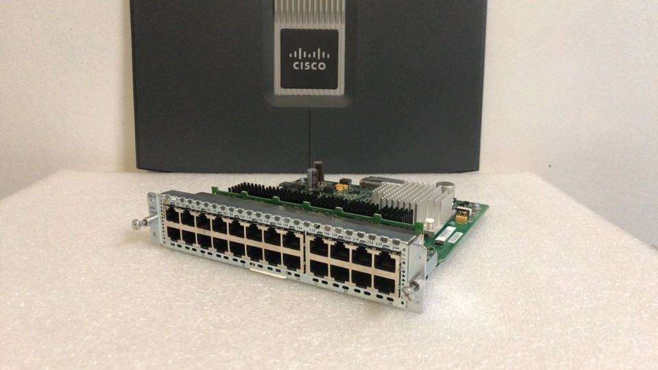 CISCO SM-X-ES3-24-P 24-Port Gigabit POE+ Layer 2/3 EtherSwitch Module ...