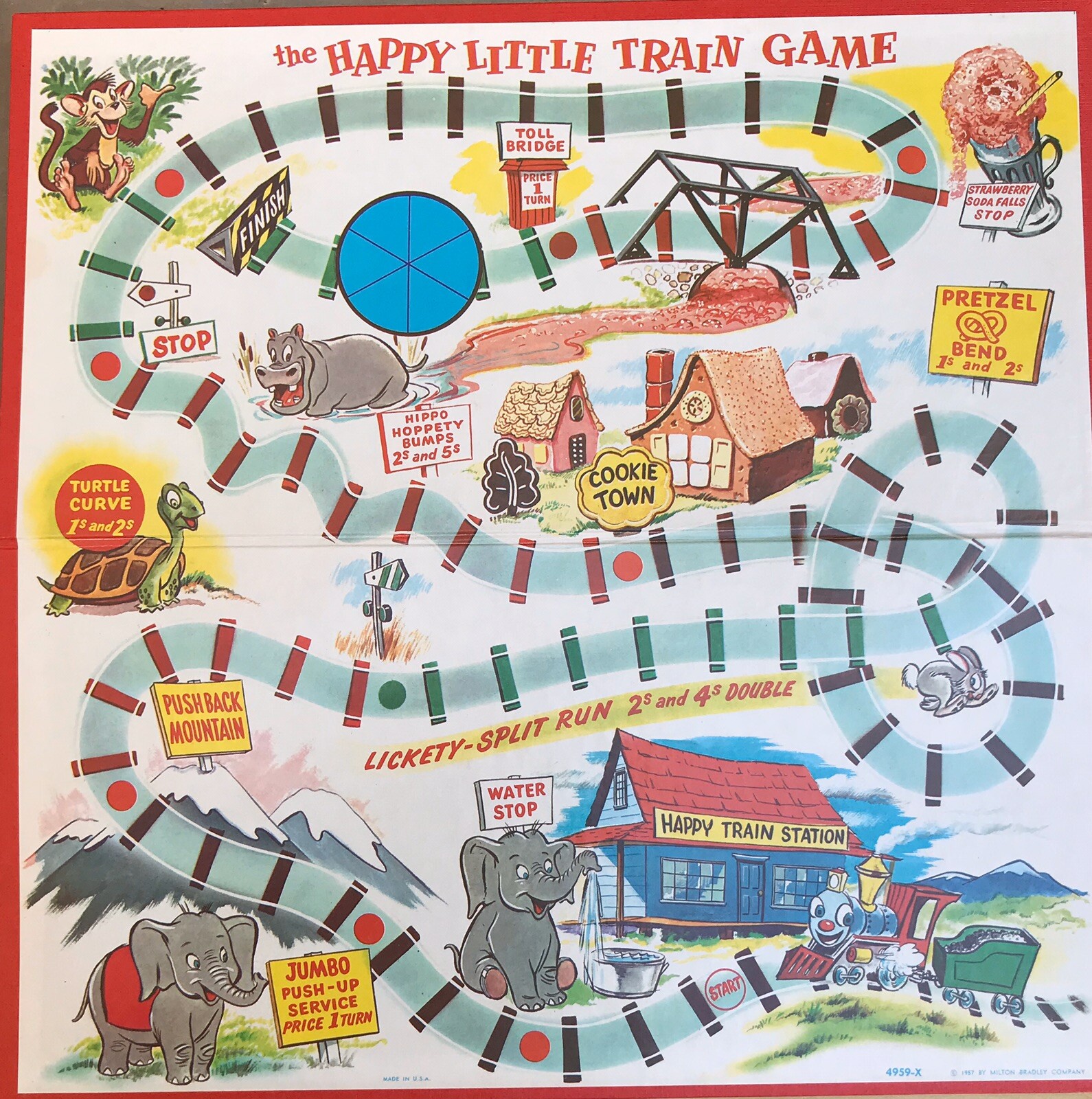 The Happy Little Train Game - Milton Bradley Co 1957 | eBay