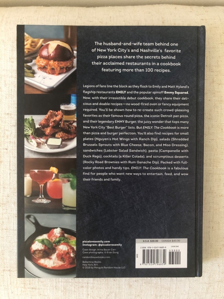 EMILY: the Cookbook by Matthew Hyland and Emily Hyland (2018, Hardcover ...