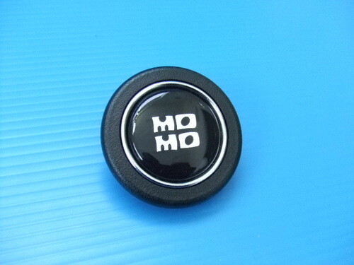 Vintage MOMO Vertical Logo Horn Button Silver Ring NOS 5cm Steering ...