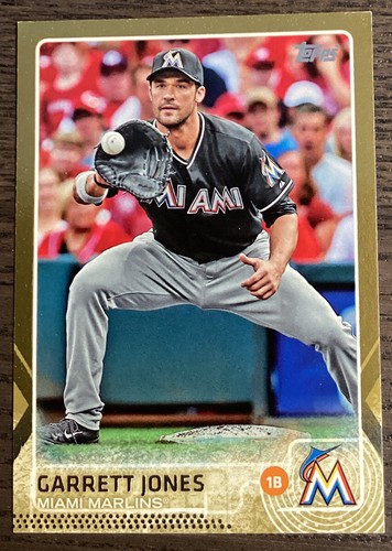2015 Topps Series 1 Garrett Jones #121 Gold Parallel /2015 Marlins ...