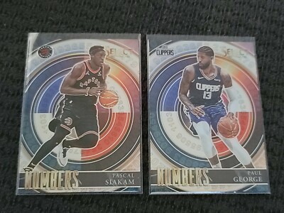 2020-21 Select - PAUL GEORGE / PASCAL SIAKAM - Numbers - Silver Prizm ...