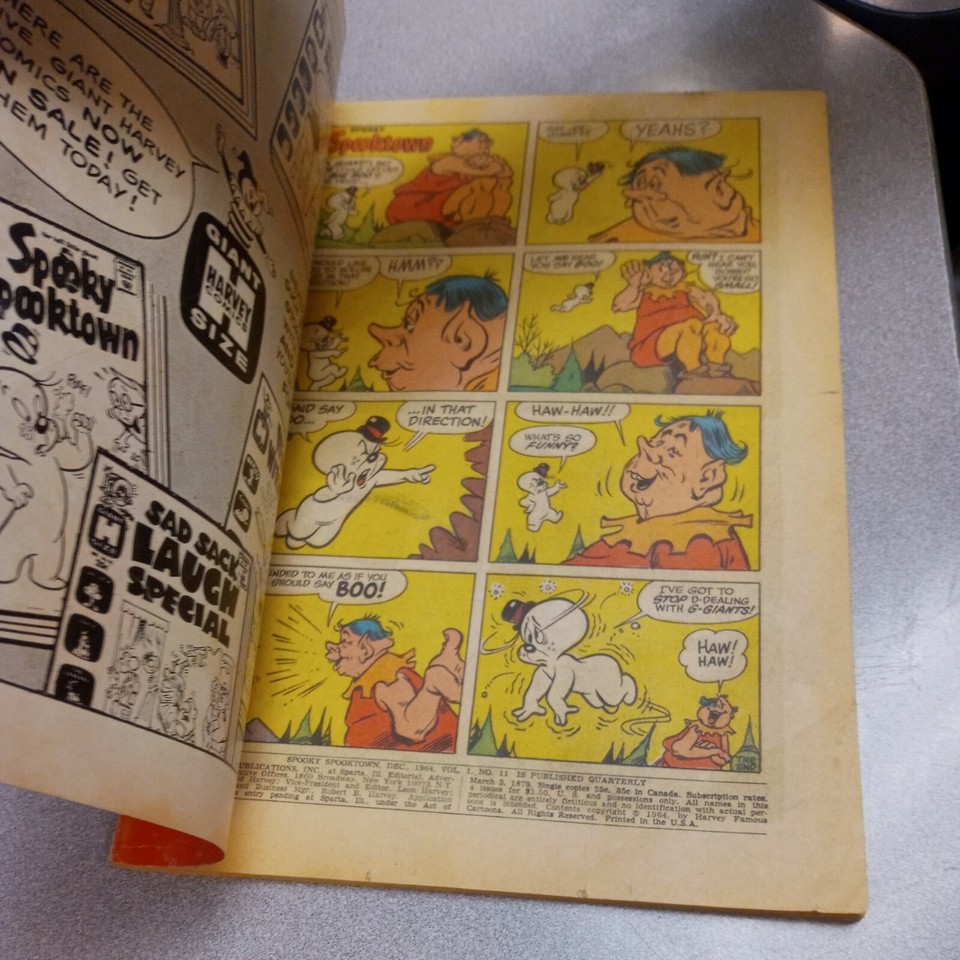 Spooky Spooktown : The Show Off #11 silver age 1964 Harvey Comics giant ...