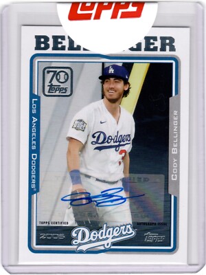 Cody Bellinger Auto 2021 Topps 70 Years Of Topps Auto Parallel #/10 ...