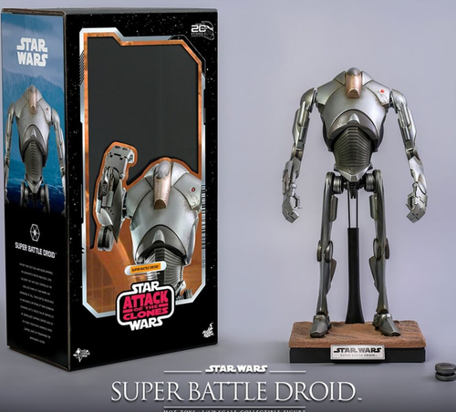 Star Wars Episode II Super Battle Droid Figure 1/6 Hot Toys Sideshow ...