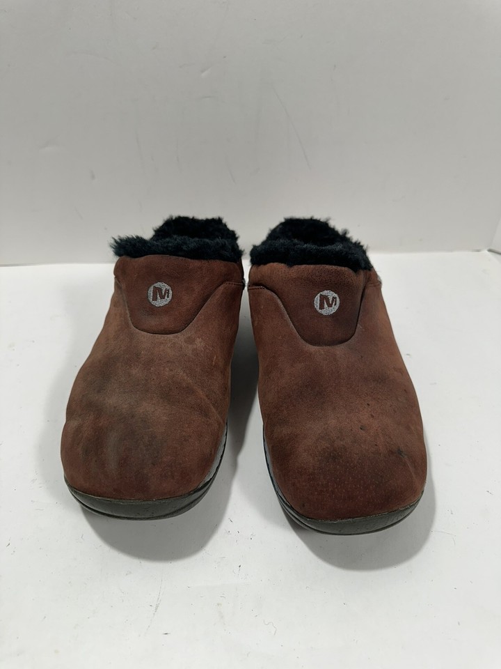 Merrell Suede Sheepskin Lined Slip-On Clogs Encore Ice Q2 Andorra US 9. ...