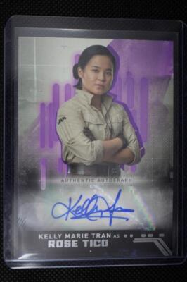 2019 Star Wars Rise of Skywalker Series 1 PURPLE KELLY MARIE TRAN ROSE ...