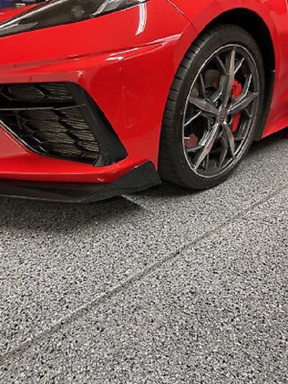 2020-2024 Corvette C8 GM 5VM Style Front Splitter Carbon Flash Painted ...