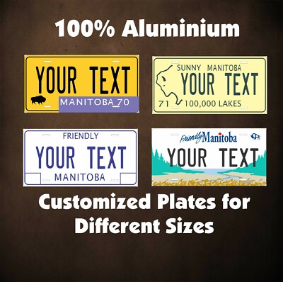 Manitoba Canada Custom Auto Car OR Motorcycle Personalized License ...