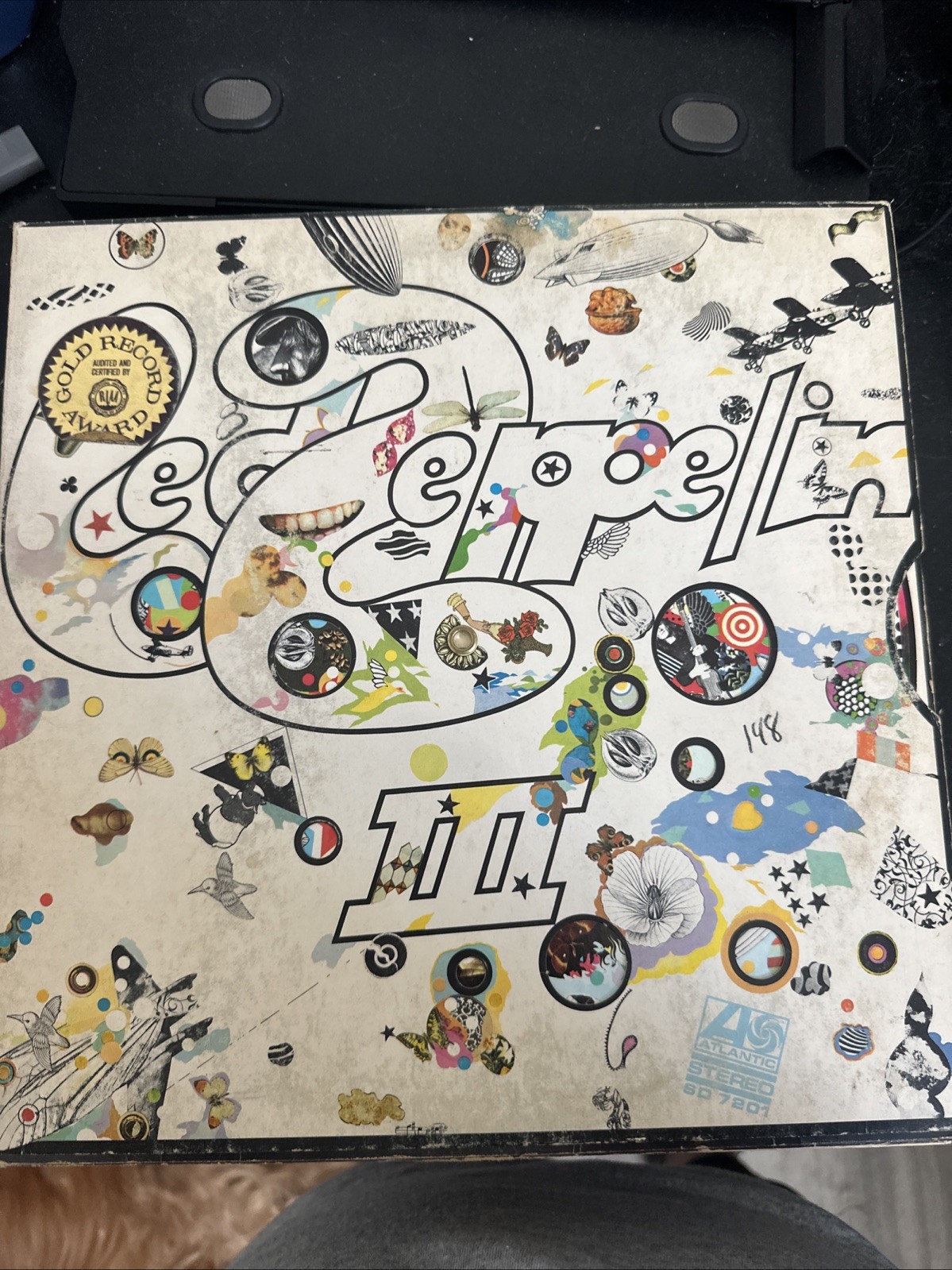Led Zeppelin III (3) 1974 US Press SD 7201 Working Wheel Cover Vinyl ...