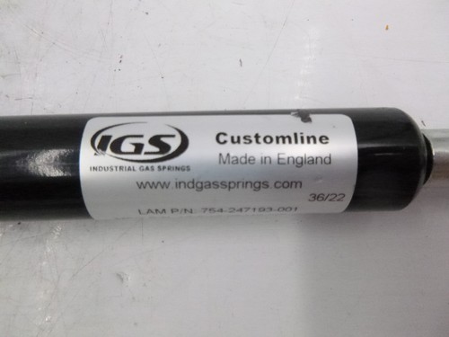 IGS 15G010421XX0801 Gas Spring W/ End Fittings 1"-20" Range 180lbs ...