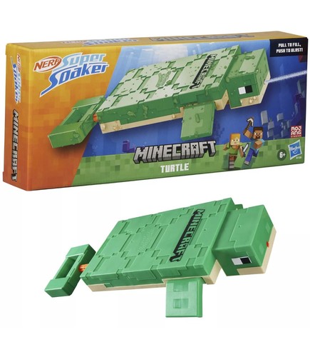 NERF Minecraft Turtle Water Blaster Outdoor Water Toy Gun 195166285900 ...